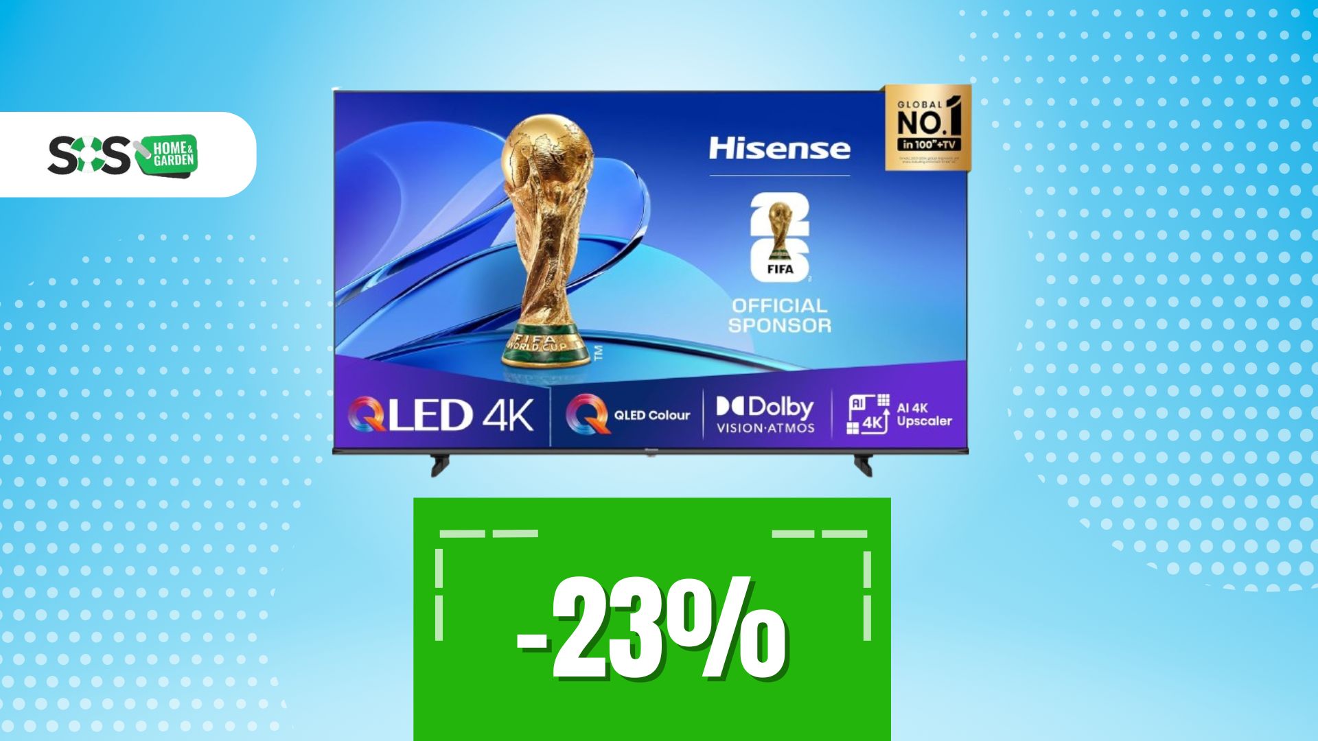 Tra 55" e 65"? Questa Hisense da 58" è il miglior affare su Amazon